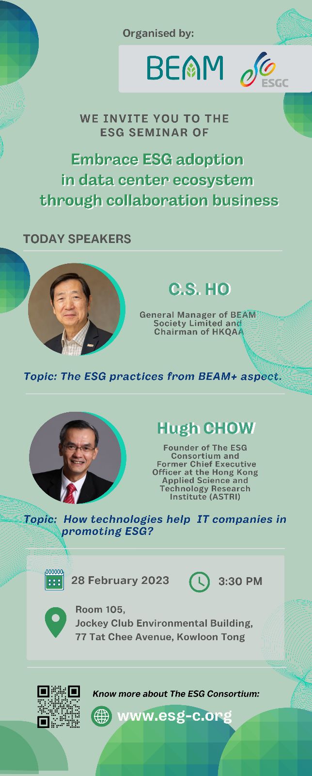 Seminar - The ESG Consortium The ESG Consortium Seminar: 28 February 2023